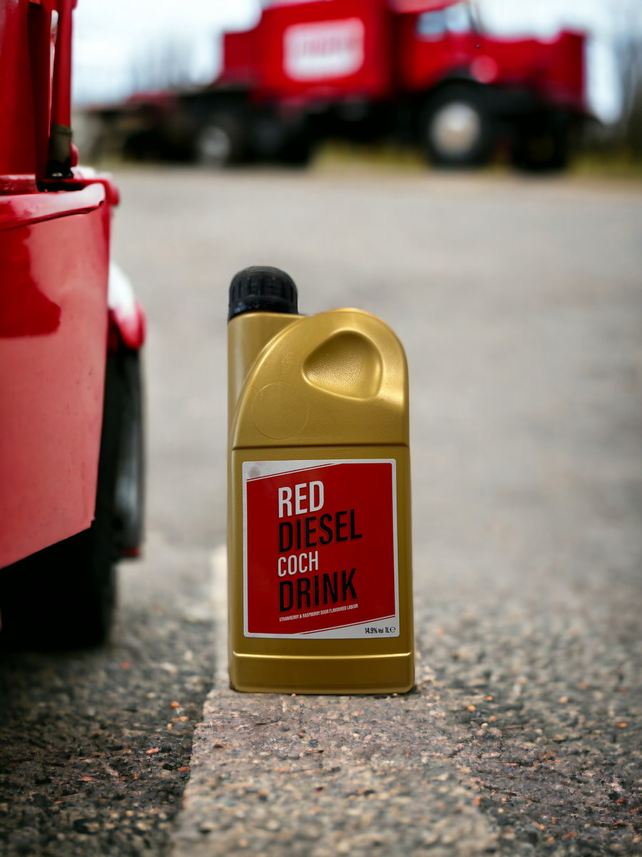 Red Diesel, Diesel Coch 100cl - Strawberry and Raspberry Sour Liquor ...