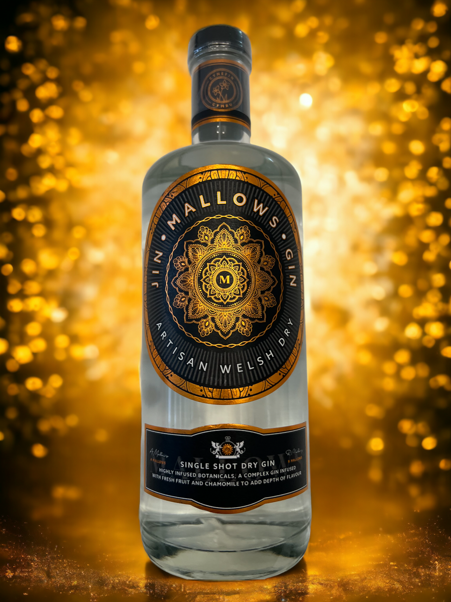 Mallows Gin - Welsh Dry 70cl, Best Gin for Gin and Tonic – Mallows Bottling