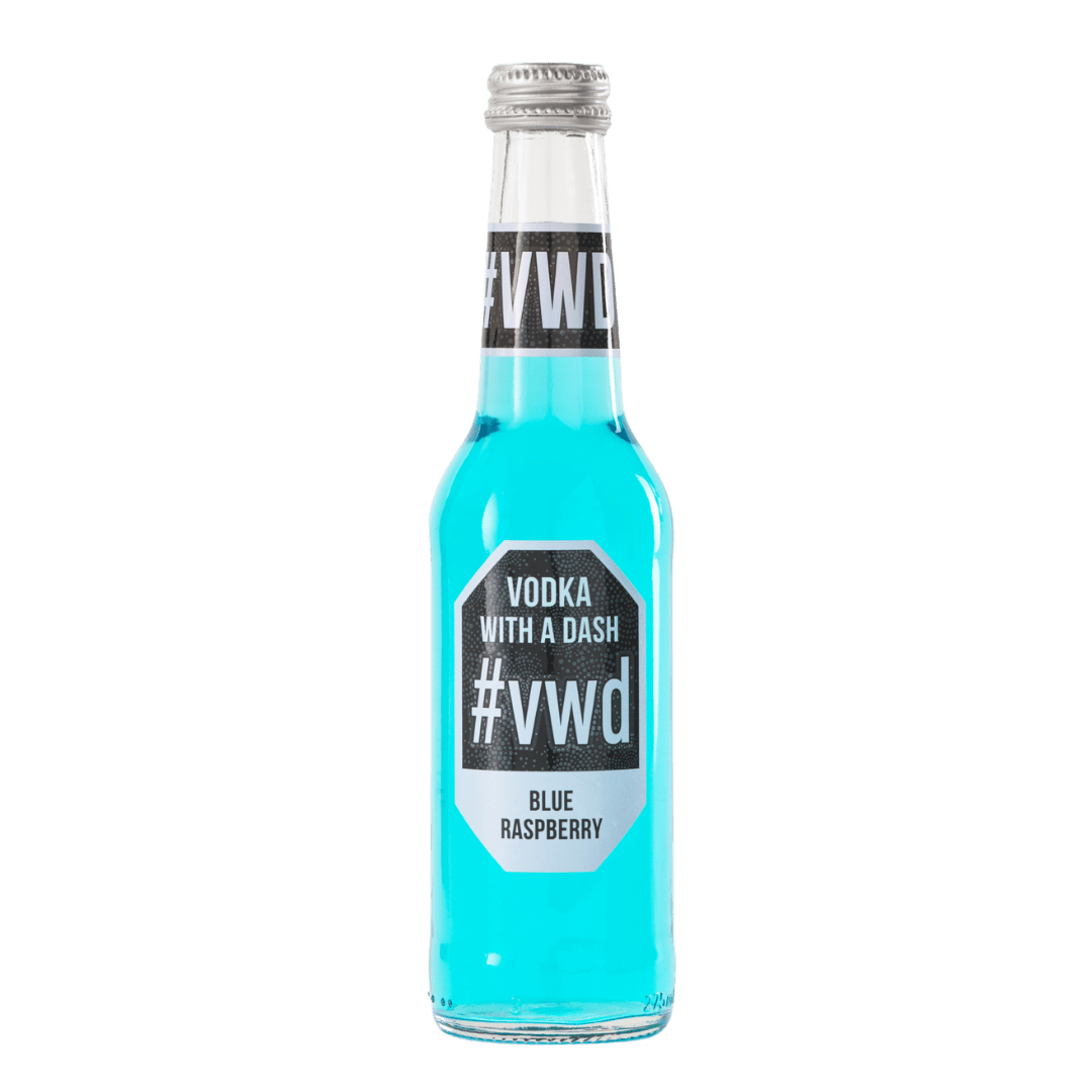 VWD Vodka with a Dash Blue Raspberry Drink (3.4% ABV) – Mallows Beverages